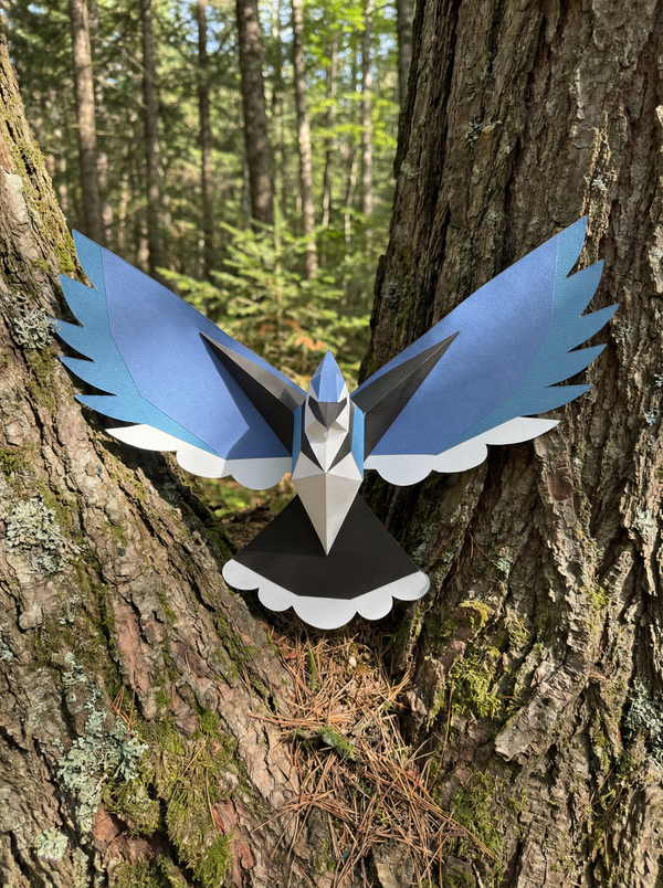 Blue Jay - 3D Low Poly Papercraft Kit | Poly Paper Craft – POLY PAPER CRAFT