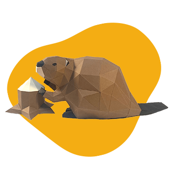 Low Poly Papercraft Beaver - DIY Kit ready to assemble – POLY PAPER CRAFT
